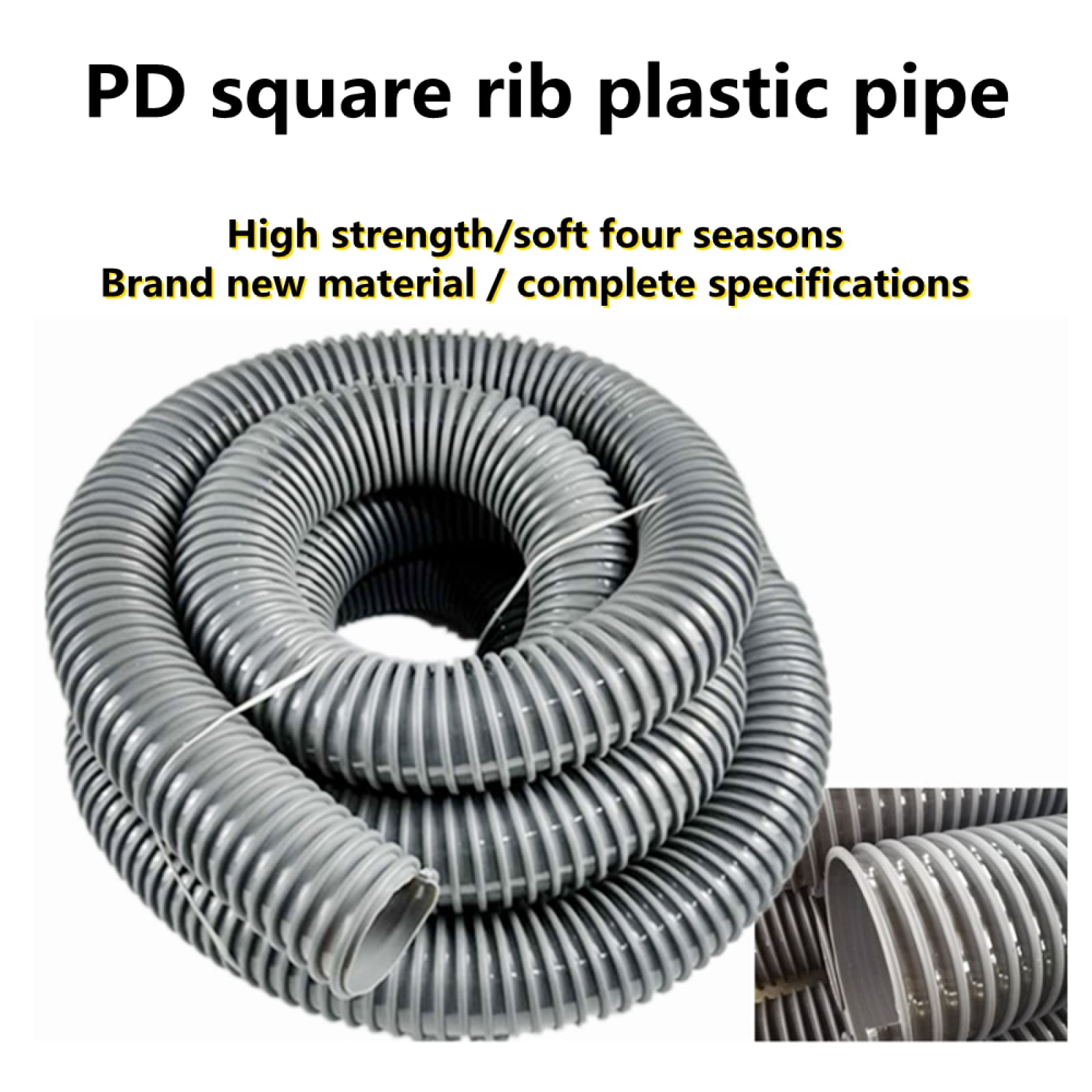 Corrugated Plastic Pipe Dimensions 600mm Diameter Flanged Nestable
