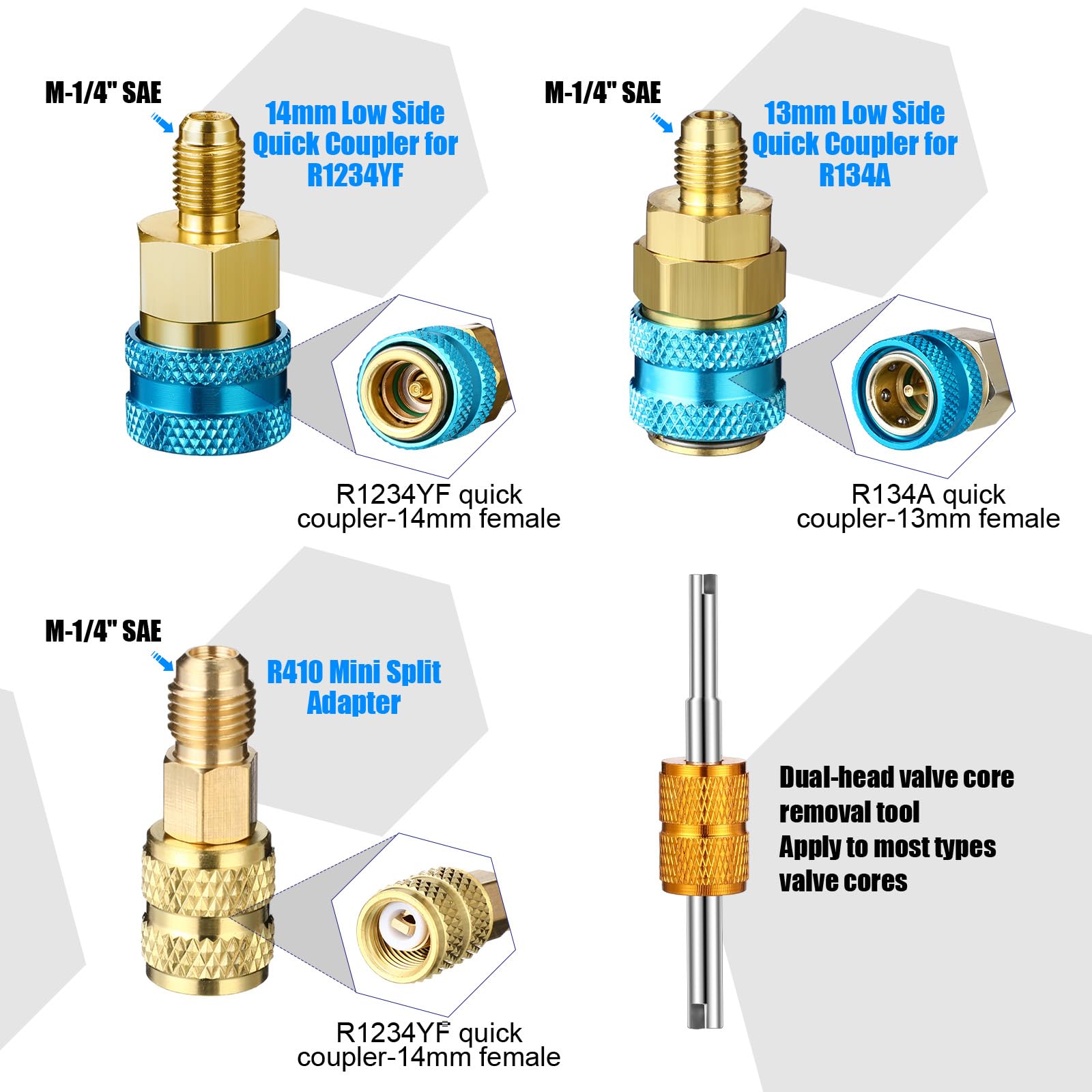 Snapklik.com : Tellegloww Oil And Dye Injector Kit 1/4" SAE