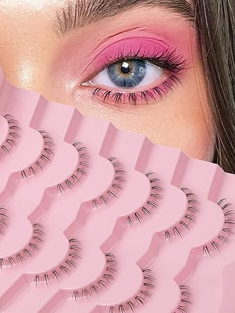 Amazon.com: Lashes Natural Bottom Lashes 8mm Lower False Eyelashes ...