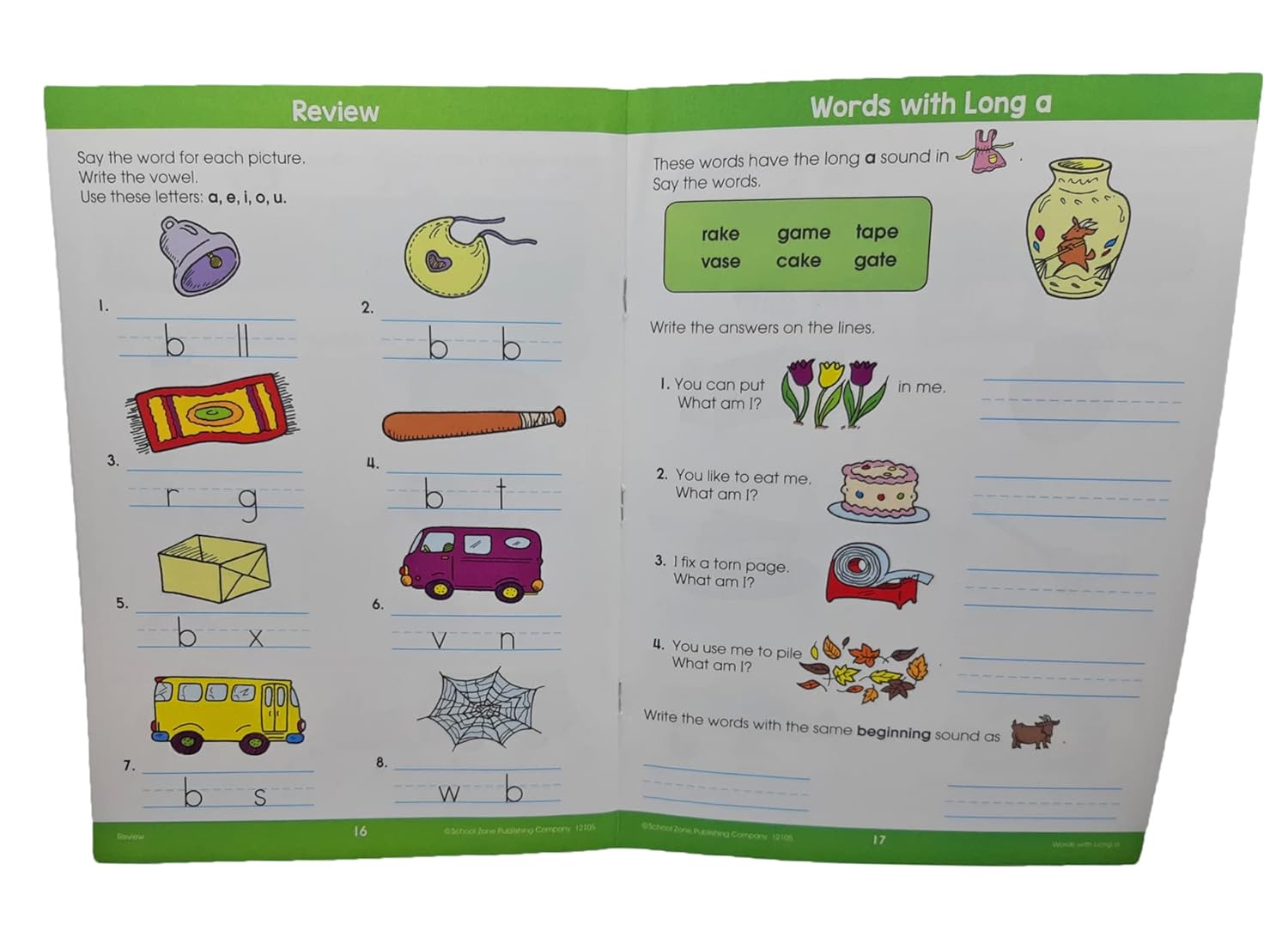 School Zone – K-1 Workbooks – Ages 5 to 7, Kindergarten, Handwriting ...