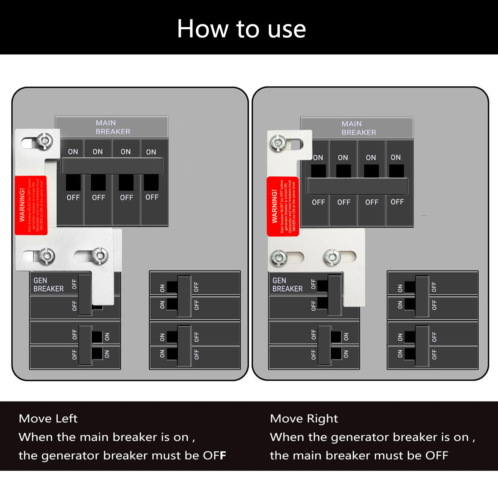 Snapklik.com : Generator Interlock Kit Compatible