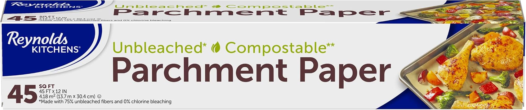 Reynolds Kitchens Unbleached Parchment Paper | Compostable Baking Paper ...