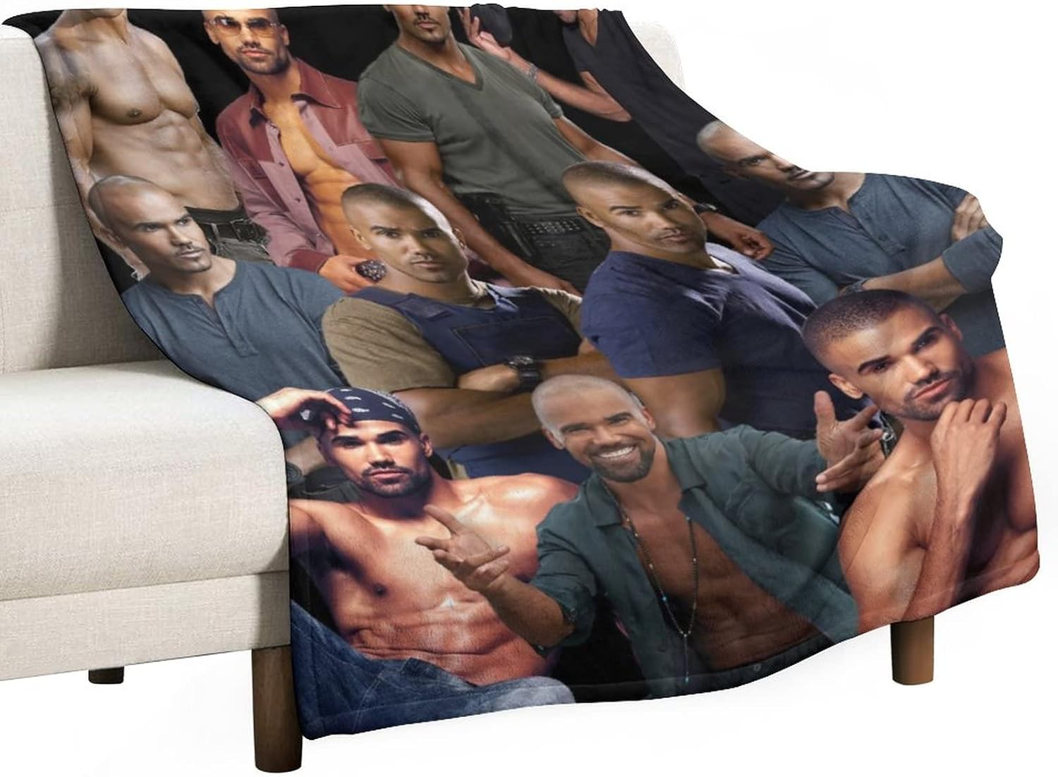 Amazon.com: Supmember Soft Flannel Derek Morgan Blanket Anti-Pilling ...