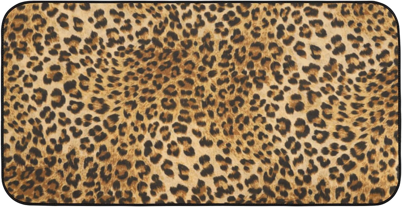 Amazon.com: Leopard Kitchen Rug 39 X 20 Inch, Animal Pattern Bath Mat ...