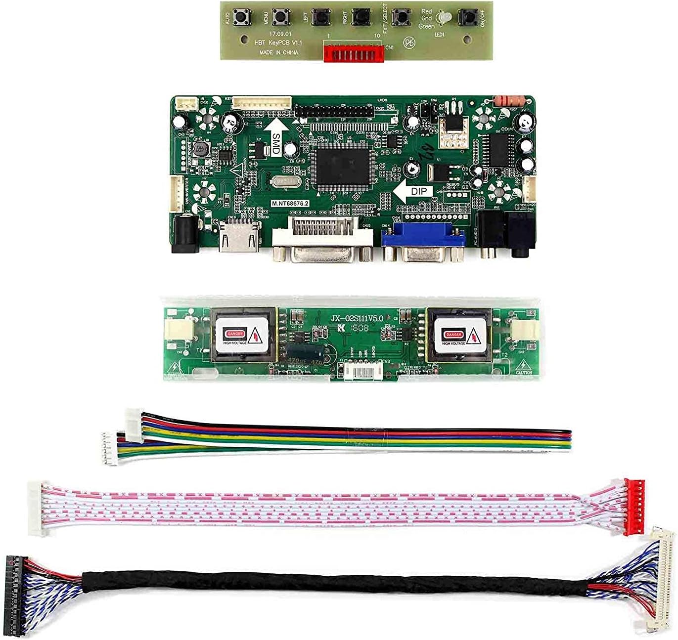 Amazon | HDMI DVI VGA Audio LCDコントロール基板 17インチ 解像度1280x1024 M170EG01 VF ...