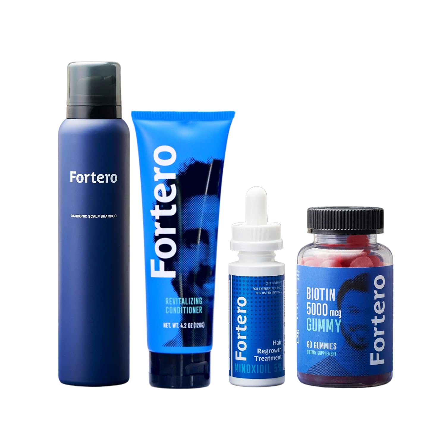 Amazon.com : Fortero Carbonic Acid Shampoo + Conditioner + 5% Minoxidil ...