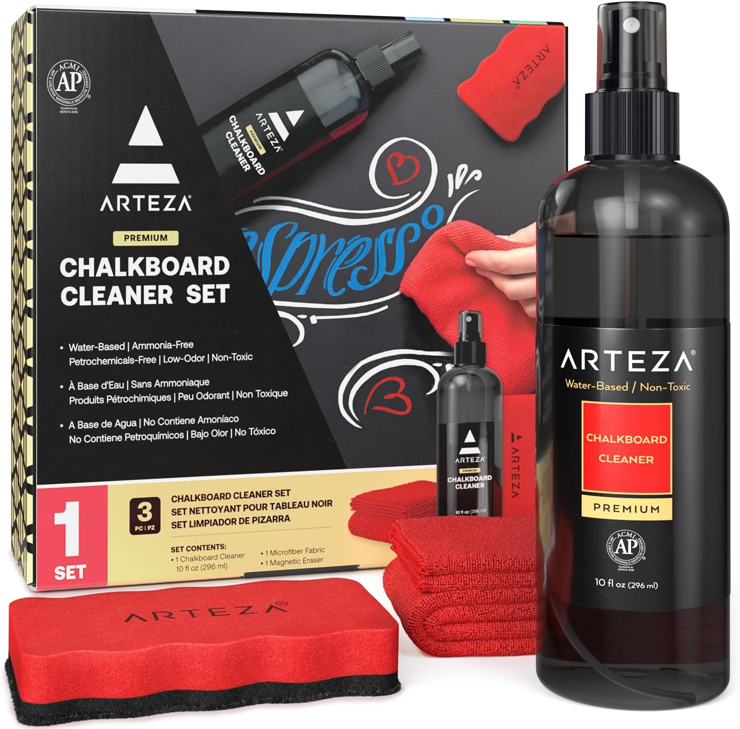 Amazon.com : NEOPlex Chalkboard Spray Cleaner - 10 oz. : Office Products