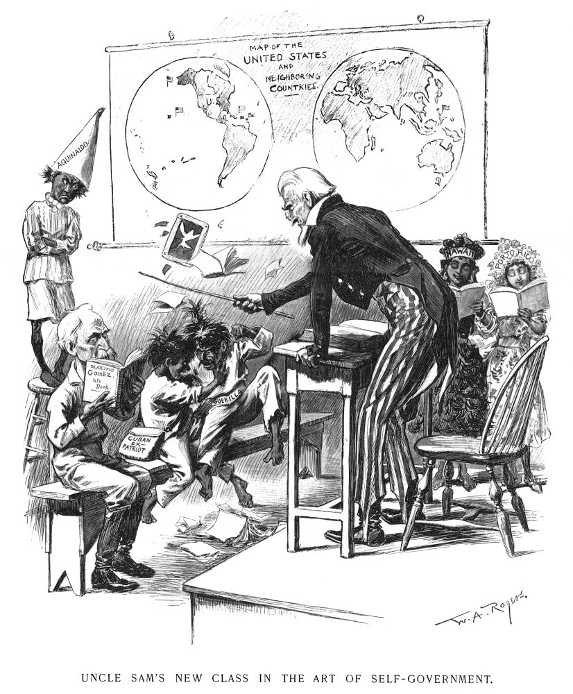 Political Cartoon Uncle Sam Imperialism