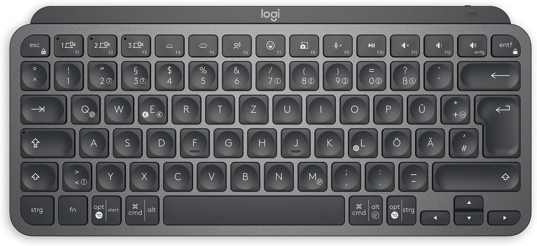 Logitech MX Mechanical Wireless Mini Keyboard with Lighting, Tactile ...