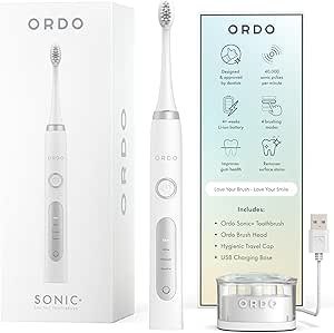 Ordo Sonic+ Electric Toothbrush for Adults, Advanced Tech, 4 Brushing ...