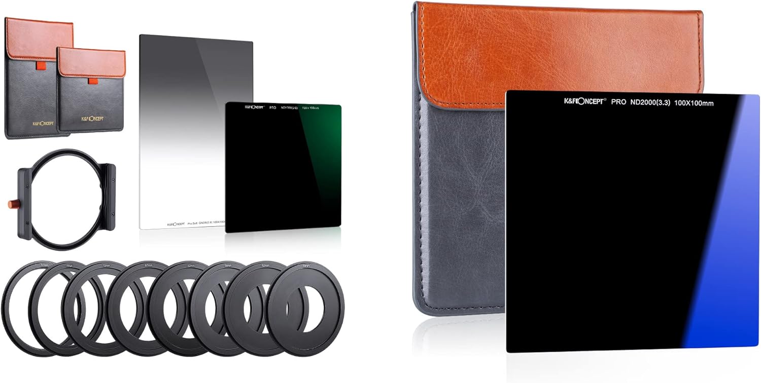 Amazon.com : Square ND Lens Filters Holder Kit ND1000 + ND2000 + Soft ...