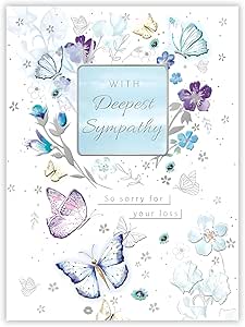 Sympathy Card - With Deepest Sympathy - Sorry For Your Loss ...
