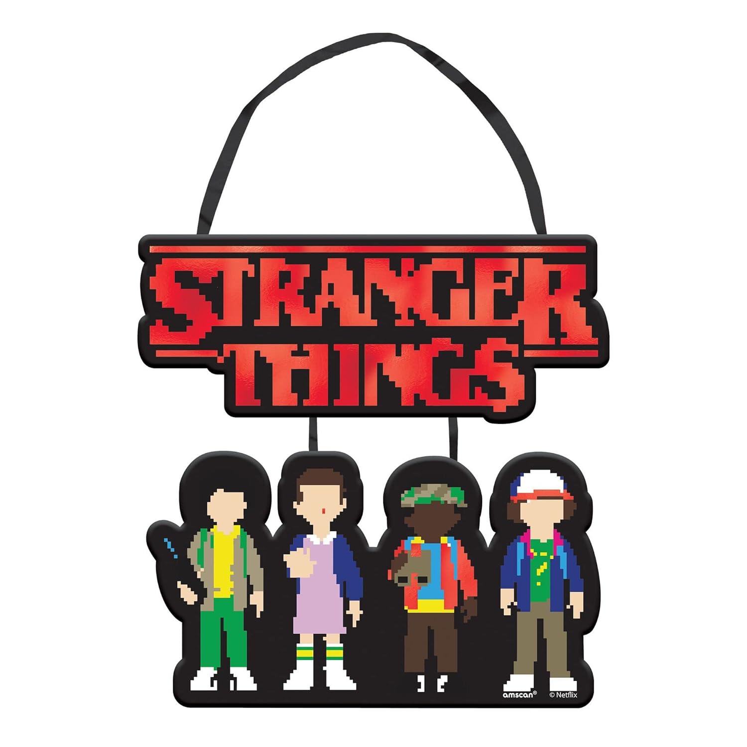 Amazon.com: HTFPS Stranger Things Mini Hanging Sign (1ct), multicolor ...