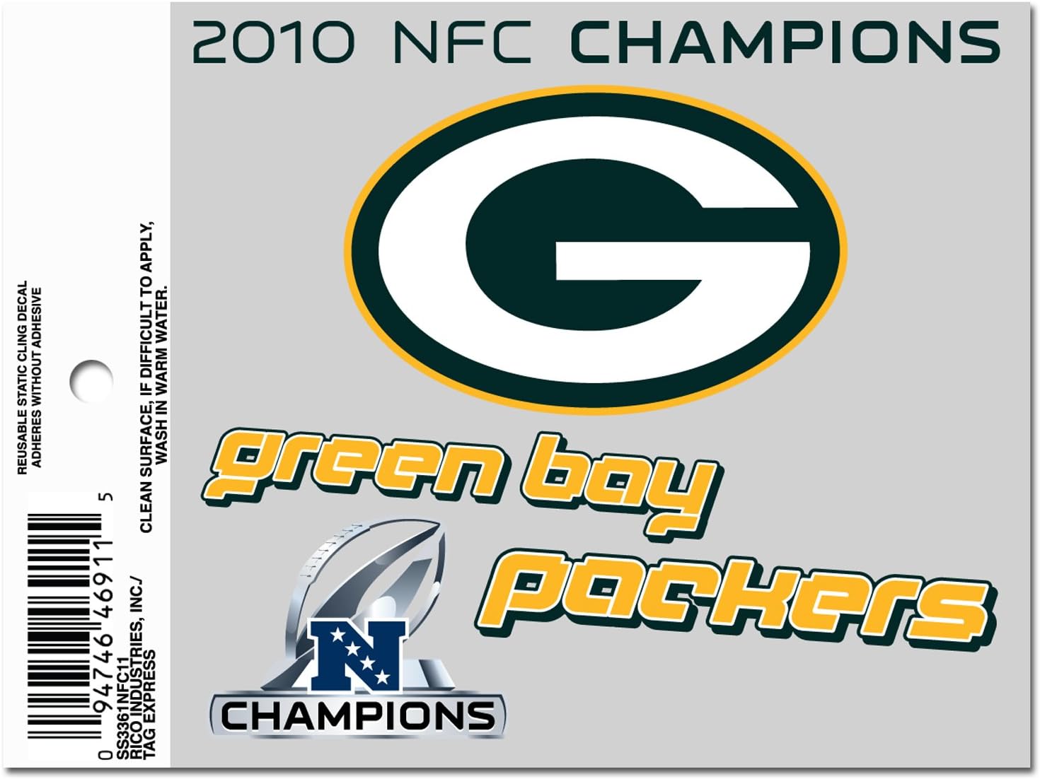 Amazon.com : NFL NFC Conference Champions Small Static Decal : Sports ...