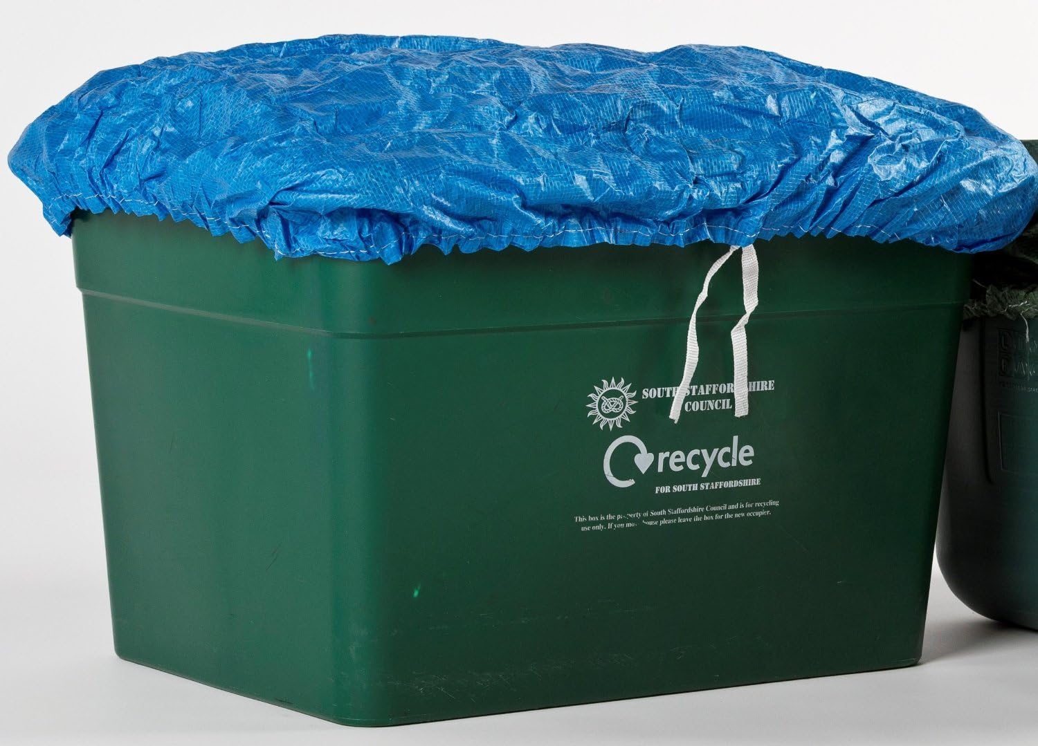 RECYCLING BIN BOX COVERS X 2 FOR RECYCLE BOX - COLOUR = GREEN : Amazon ...