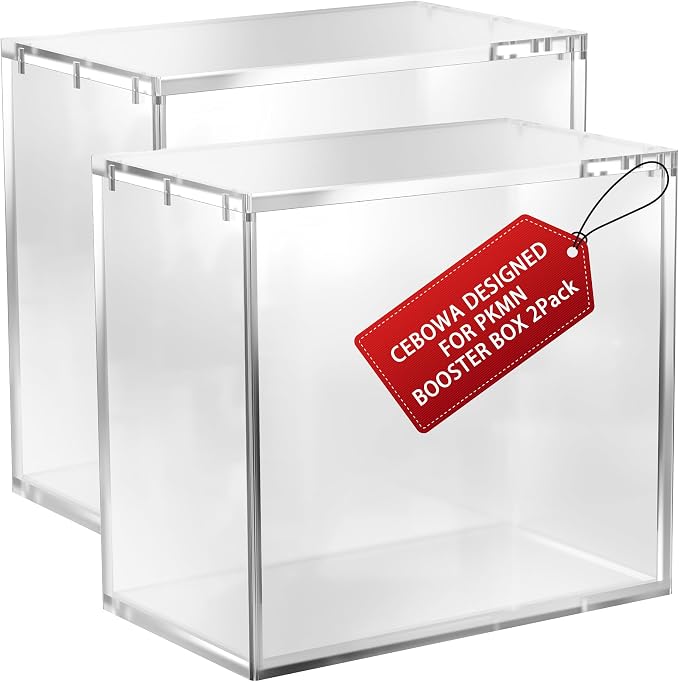 Amazon.com: Acrylic Booster Box Protector for PKMN, 5mm Thick UV ...