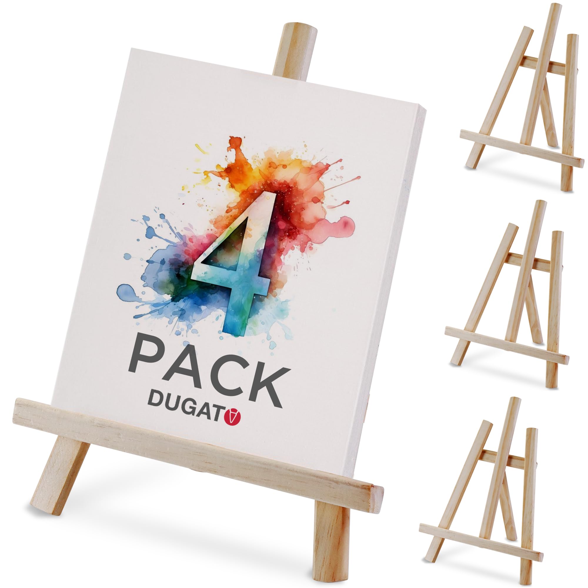 Amazon.com: DUGATO Tabletop Easels 11 inches for Painting Canvas - Set ...