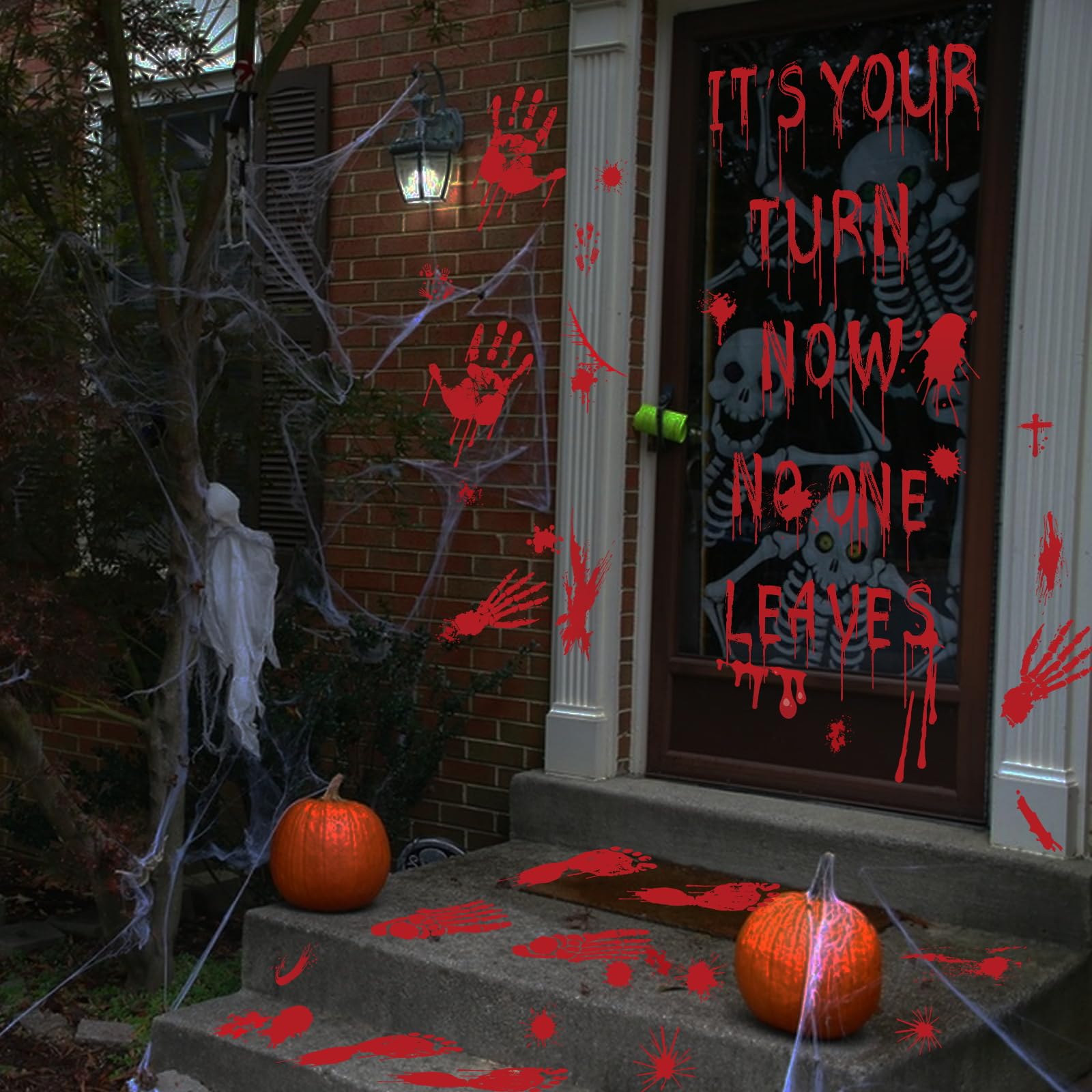 Amazon.com: YQUQWN, 78 Pcs Bloody Halloween Decorations, 10 Sheets ...