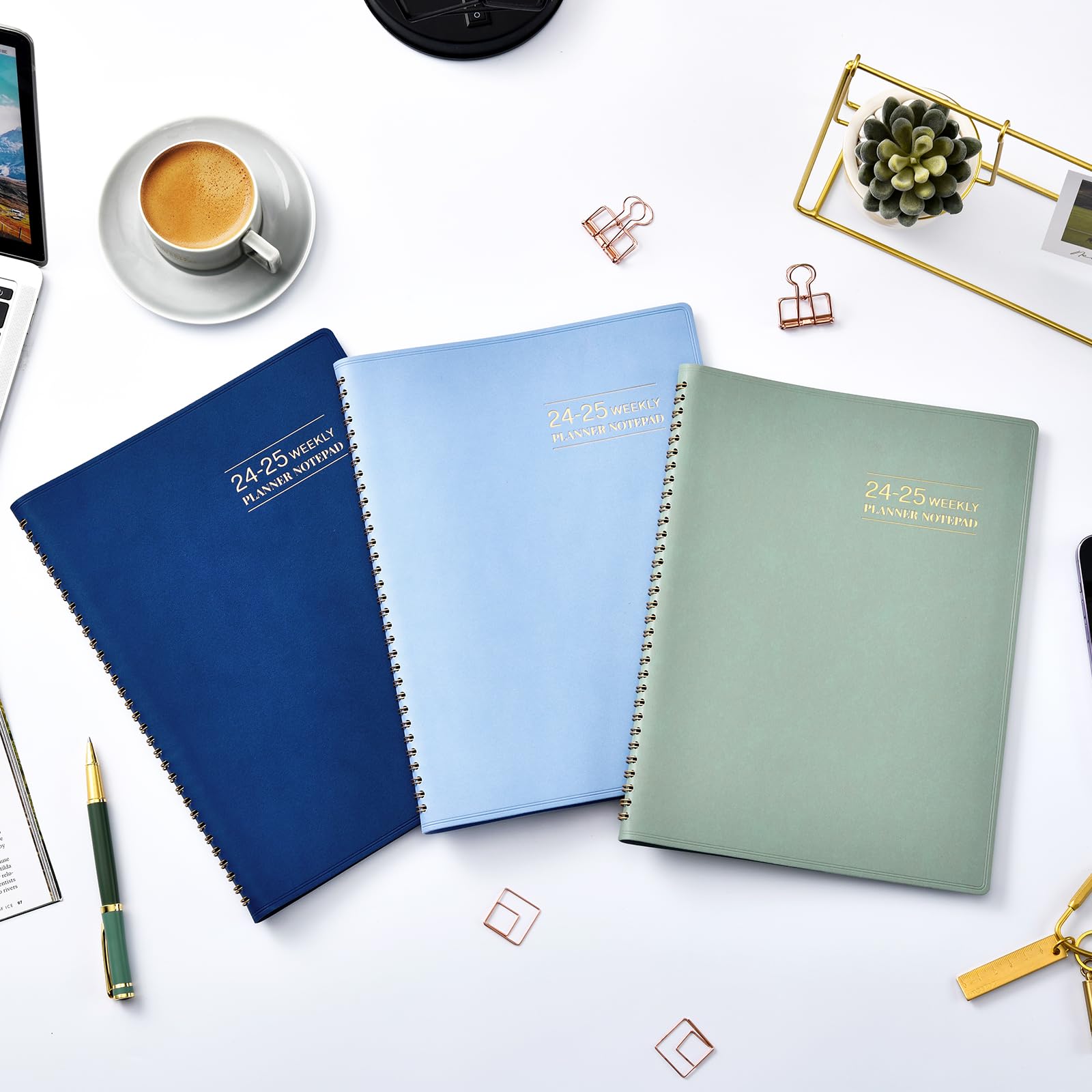 Snapklik.com : 2024-2025 Planner - 3-Tier Down Weekly & Monthly Planner ...