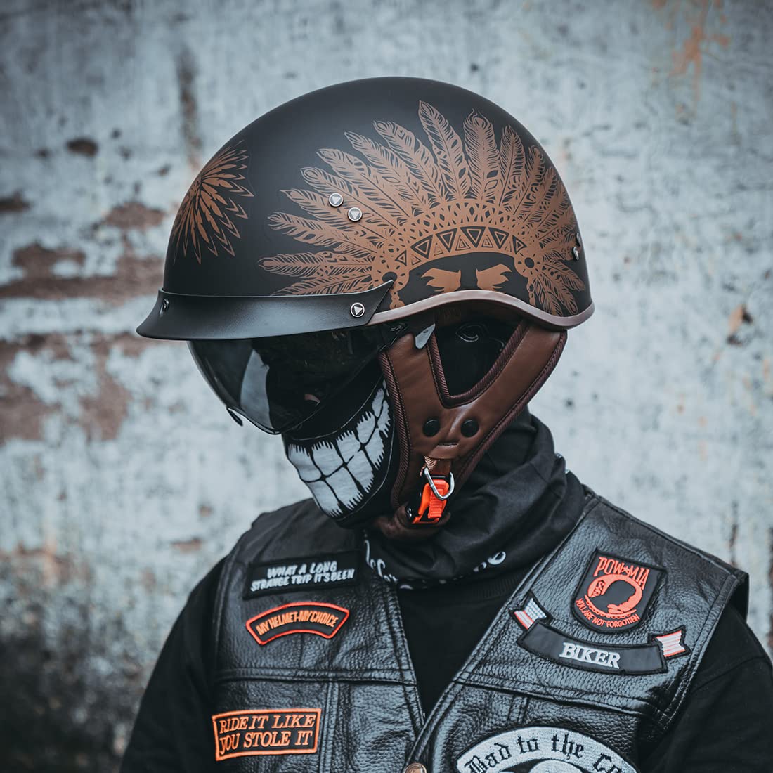 Snapklik.com : VCOROS F-07 Motorcycle Half Face Helmet Sun Visor Quick ...