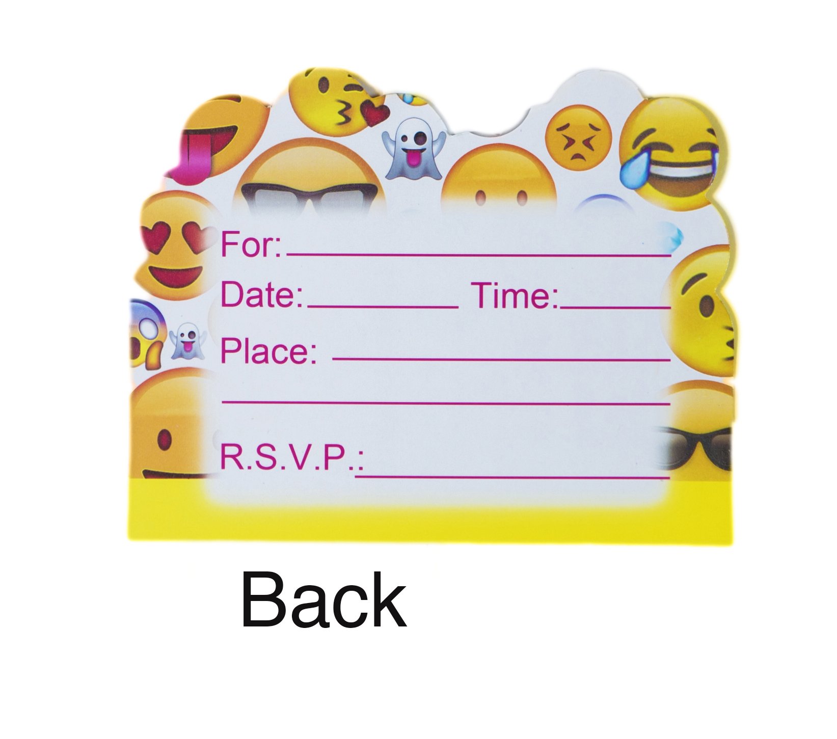 Emoji Birthday Invitations Fill In Emoji Birthday Invitation Vectors