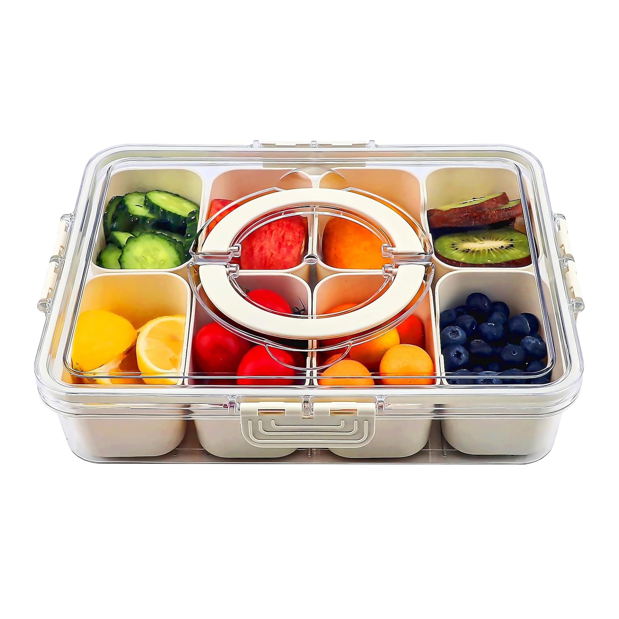 Amazon.com: HOMALUXE BPA-Free Clear 8-Compartment Food Storage ...