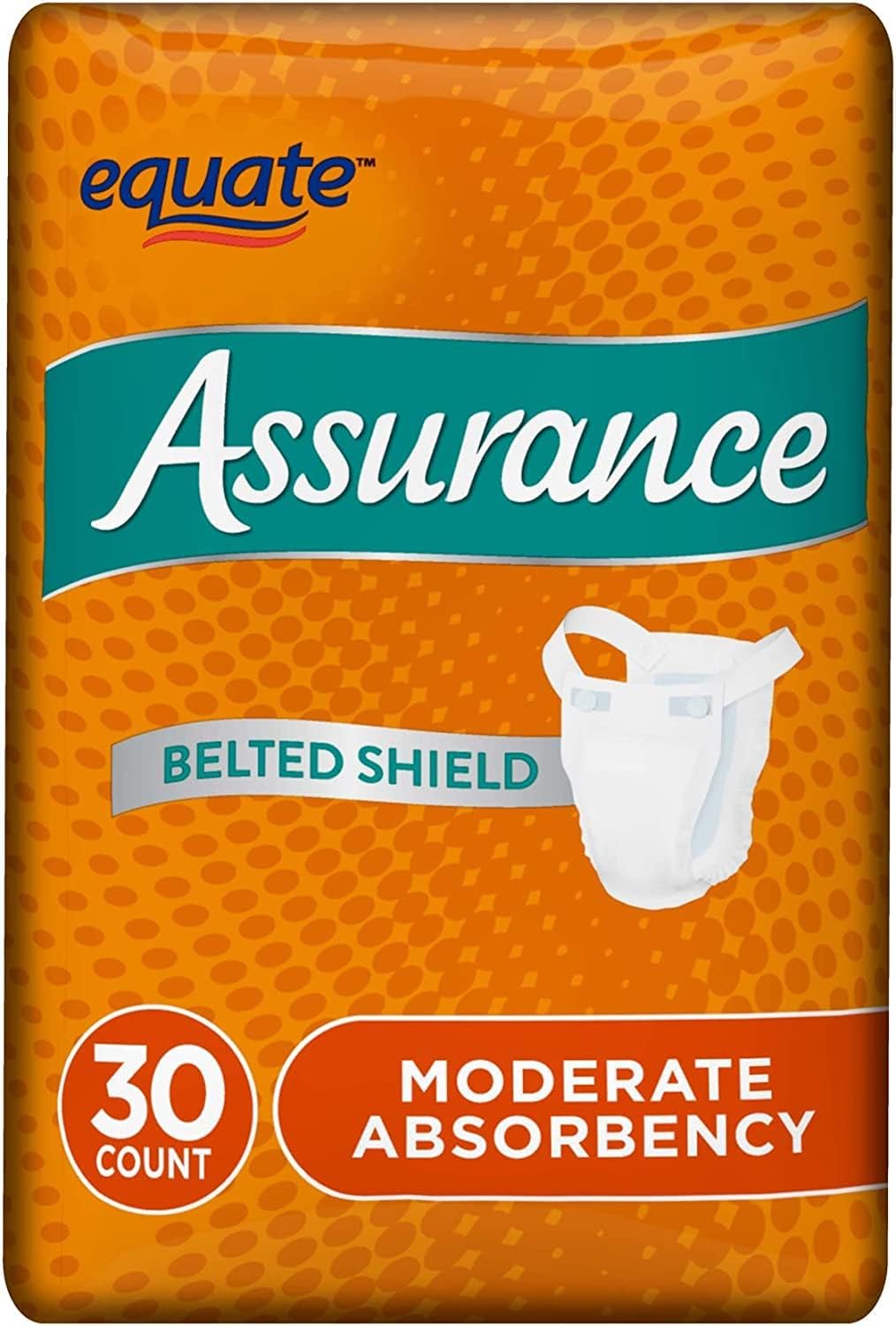 Amazon.com: Incontinence Belted Shield Unisex, Moderate, One Size, 30 ...