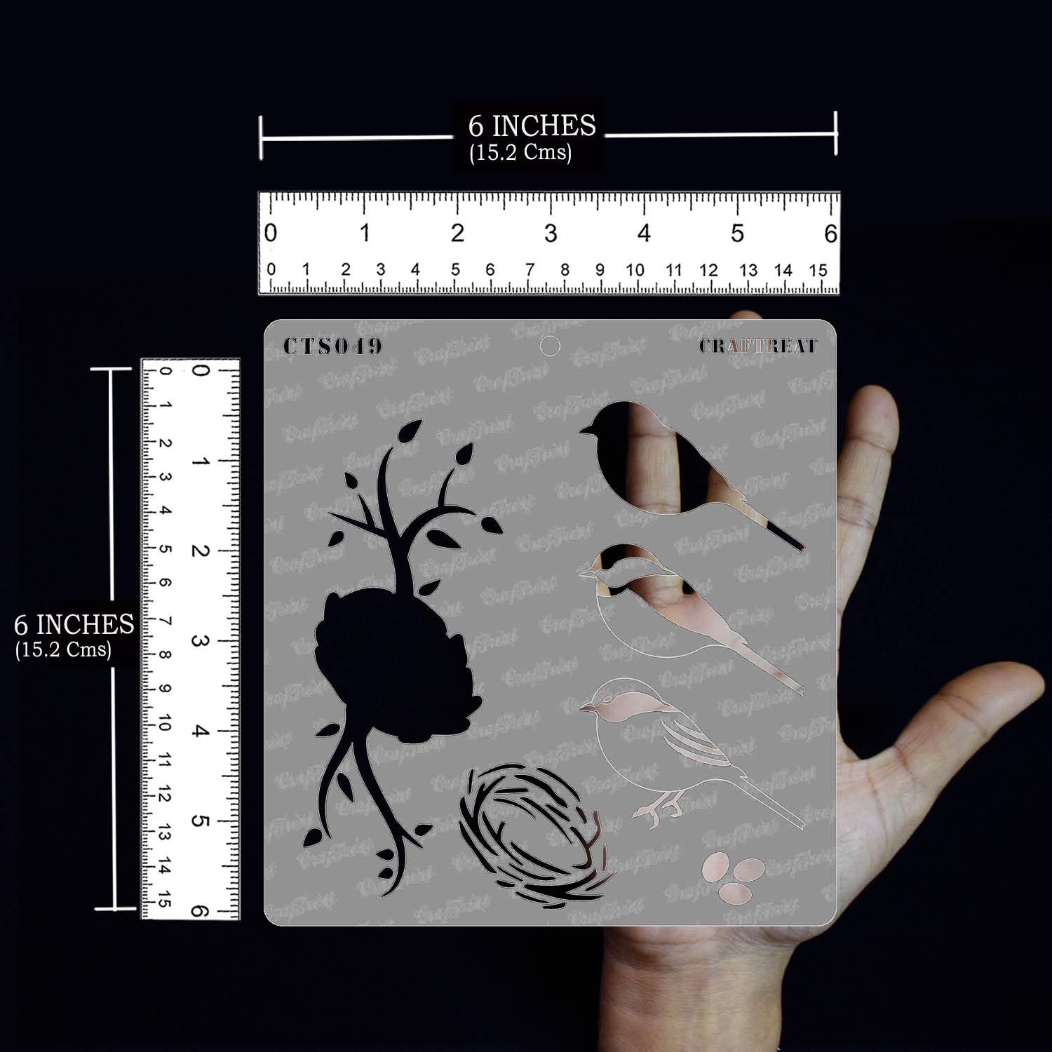 Snapklik.com : CrafTreat Reusable Layered Bird And Nest Stencils For ...