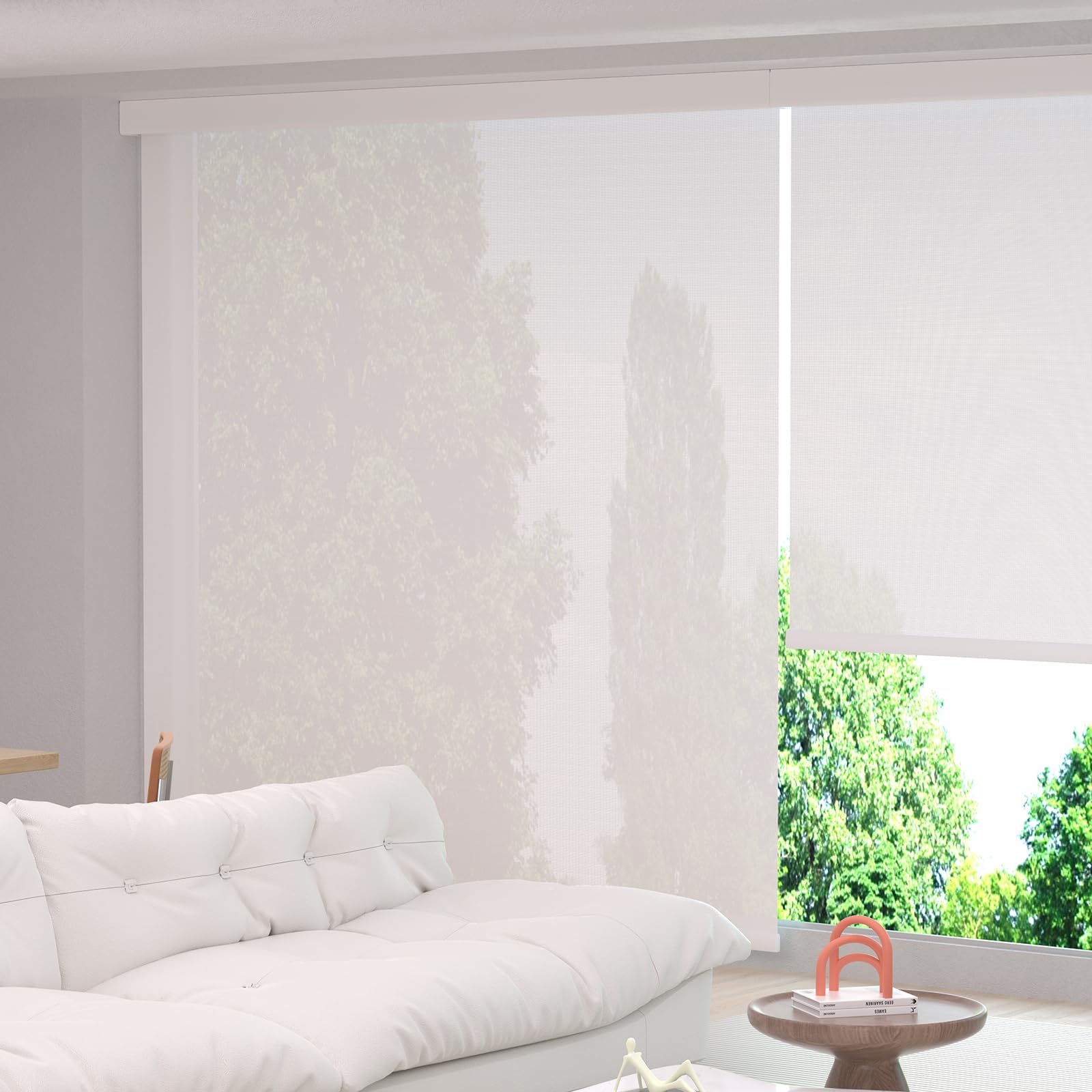 Amazon.com: MYshade Custom Size Roller Shades Light Filtering Cordless ...