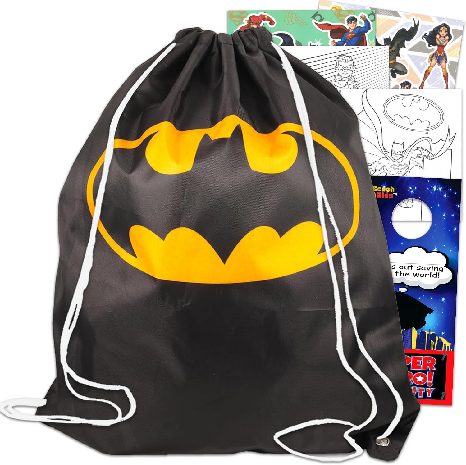 Amazon.com: DC Comics Batman Travel Bag Bundle - 4 Pack Batman Activity ...