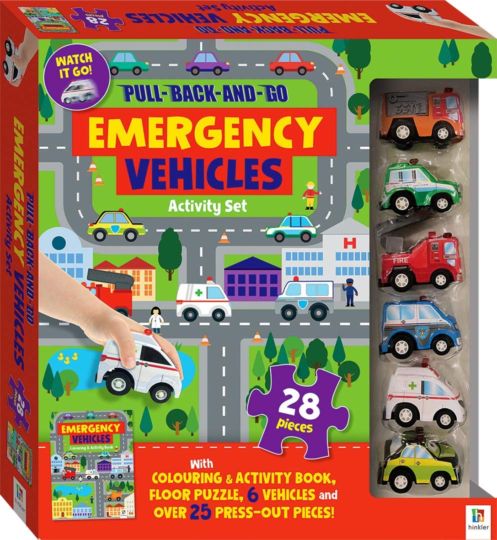 Pull-back-and-go: Emergency Vehicles: Amazon.co.uk: Pty Ltd, Hinkler ...