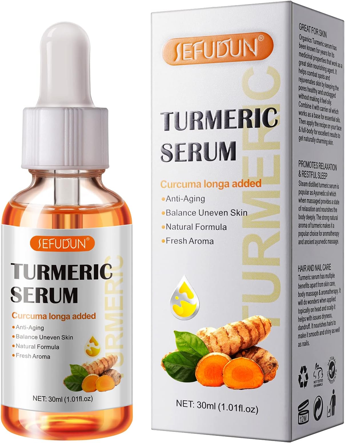 Amazon.com: Natural Turmeric Dark Spot Corrector Serum, DILANTO ...
