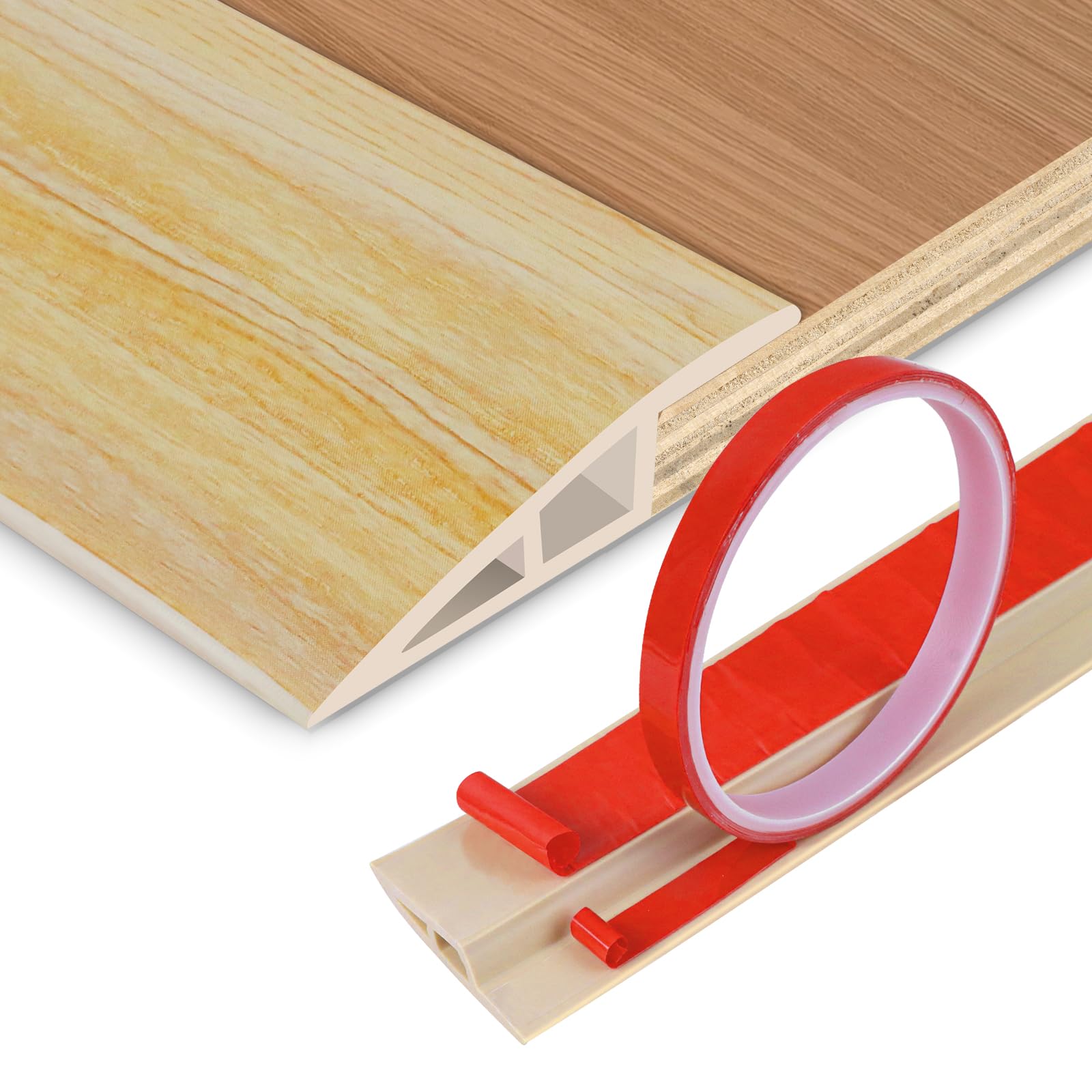 Snapklik.com : Floor Transition Strip Vinyl Door Threshold Ramp Self ...
