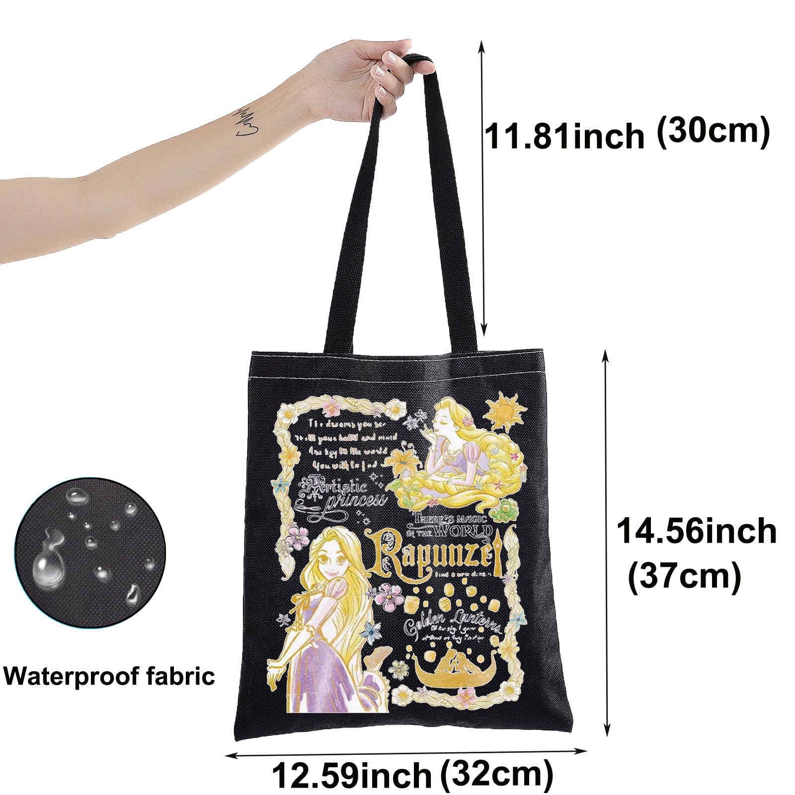 Snapklik.com : BWWKTOP Princess Rapunzel Tote Bag Tangled Lover Gifts ...