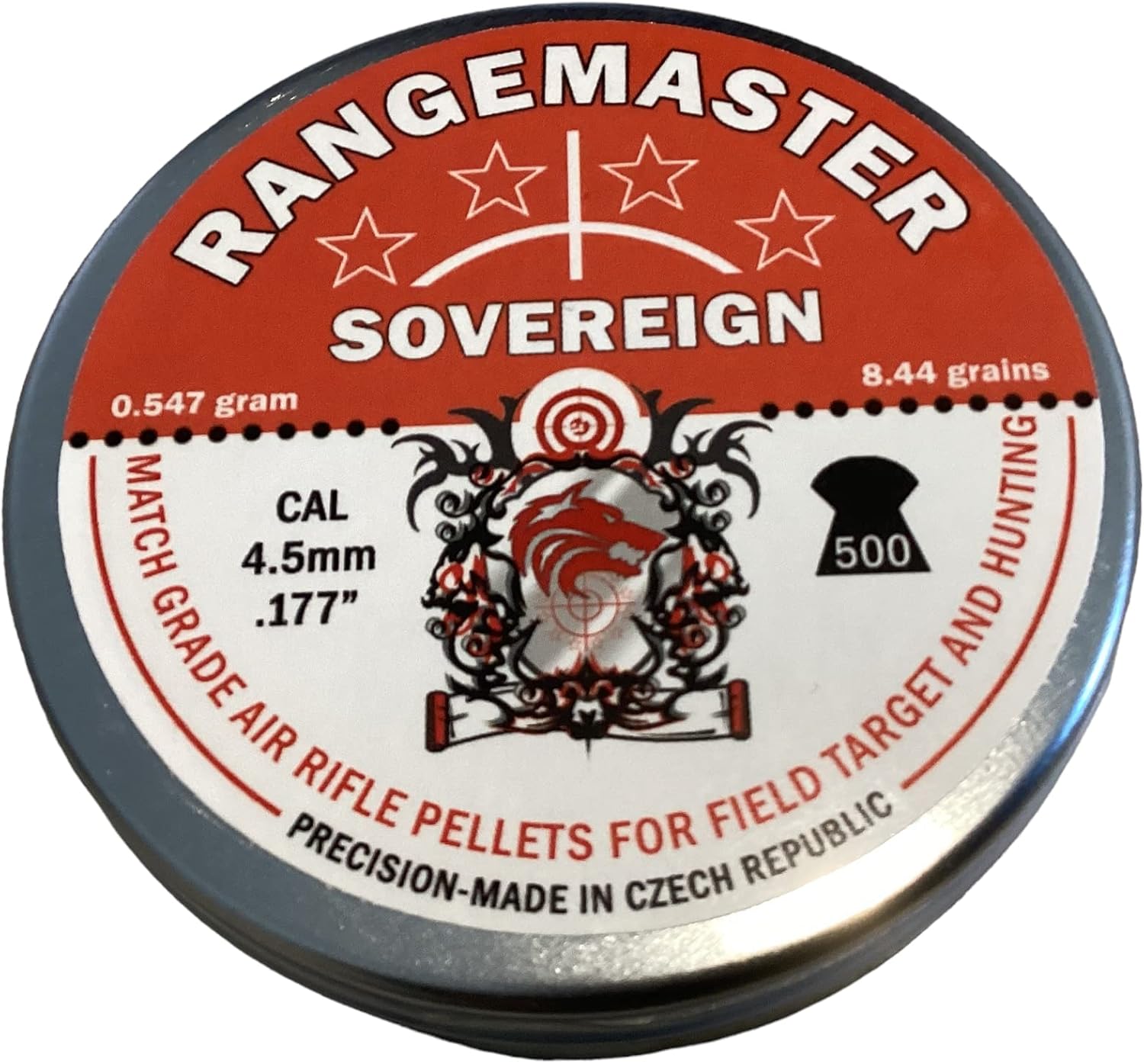 Rangemaster Sovereign .177/4.5mm Airgun Pellets Qty 500 L739 : Amazon.co.uk: Sports & Outdoors