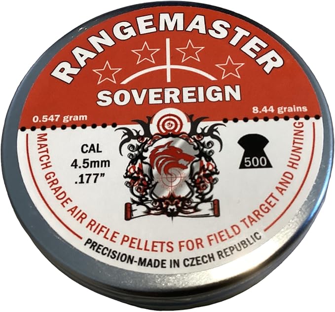 Rangemaster Sovereign .177/4.5mm Airgun Pellets Qty 500 L739 : Amazon ...