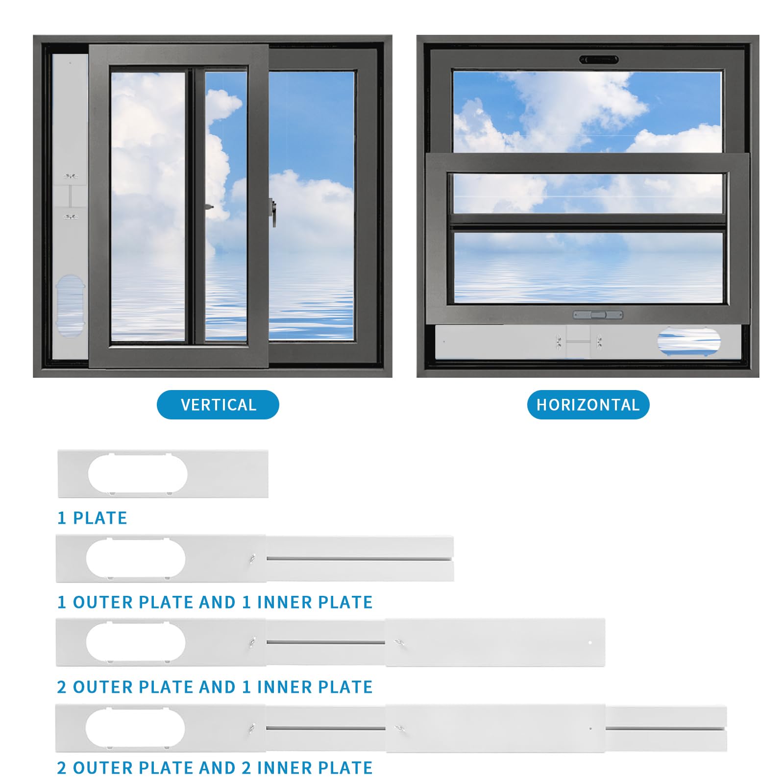 Snapklik.com : KXXFFWS Portable Air Conditioner Window Vent Kit