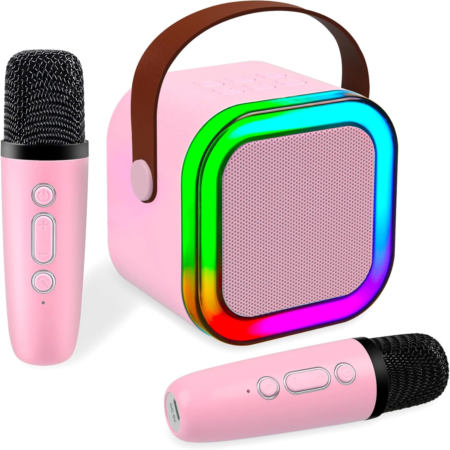 Amazon.com: Majobee Karaoke Machine for Kids with 2 Wireless Microphone ...