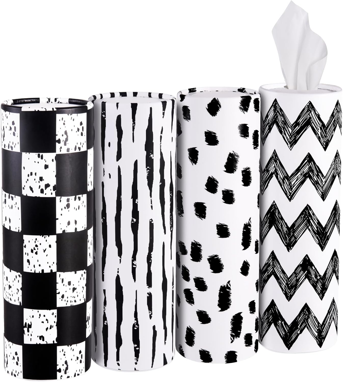 Amazon.com: Car Tissues Holder with Facial Tissues, 4 Pack Car Tissues ...