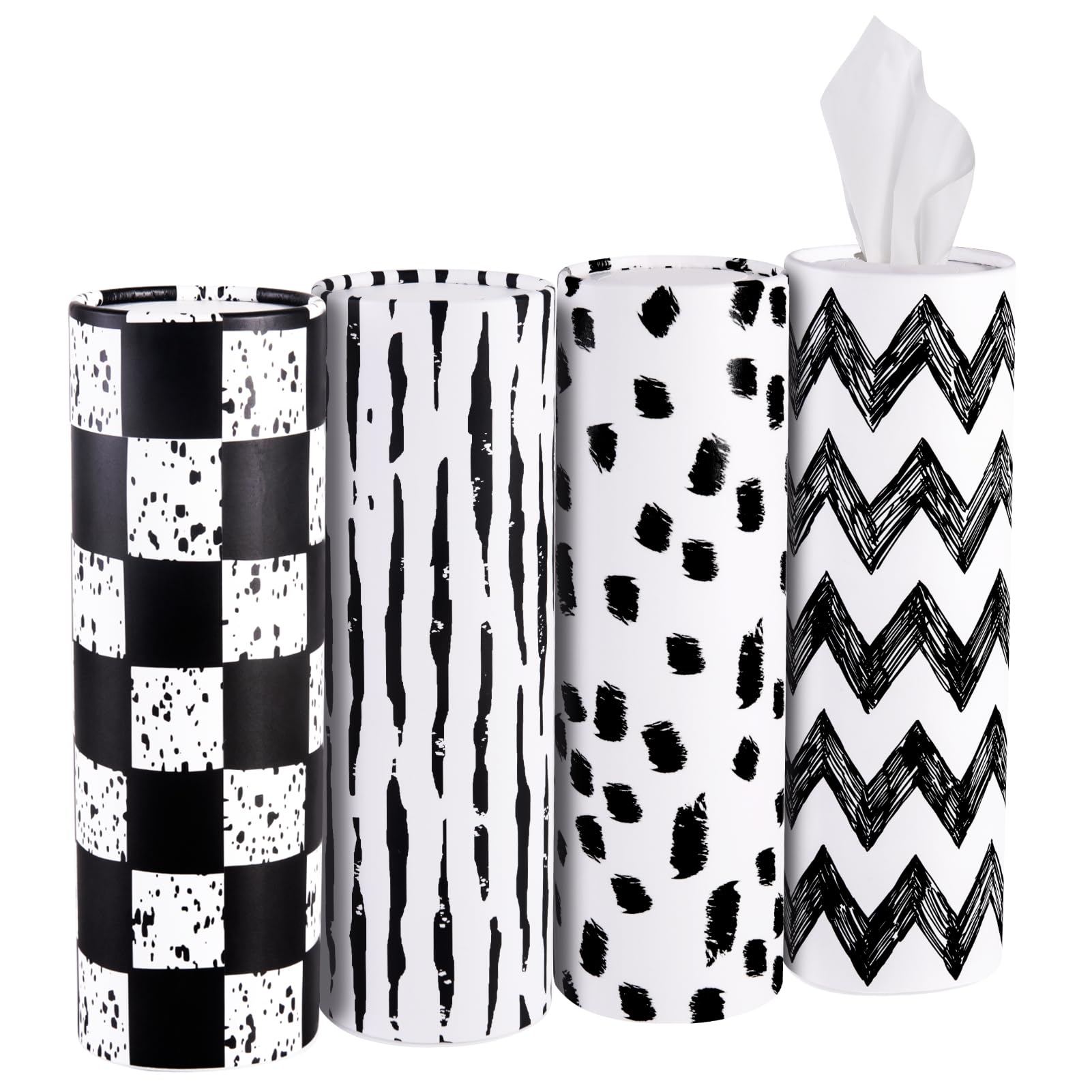 Amazon.com: Car Tissues Holder with Facial Tissues, 4 Pack Car Tissues ...