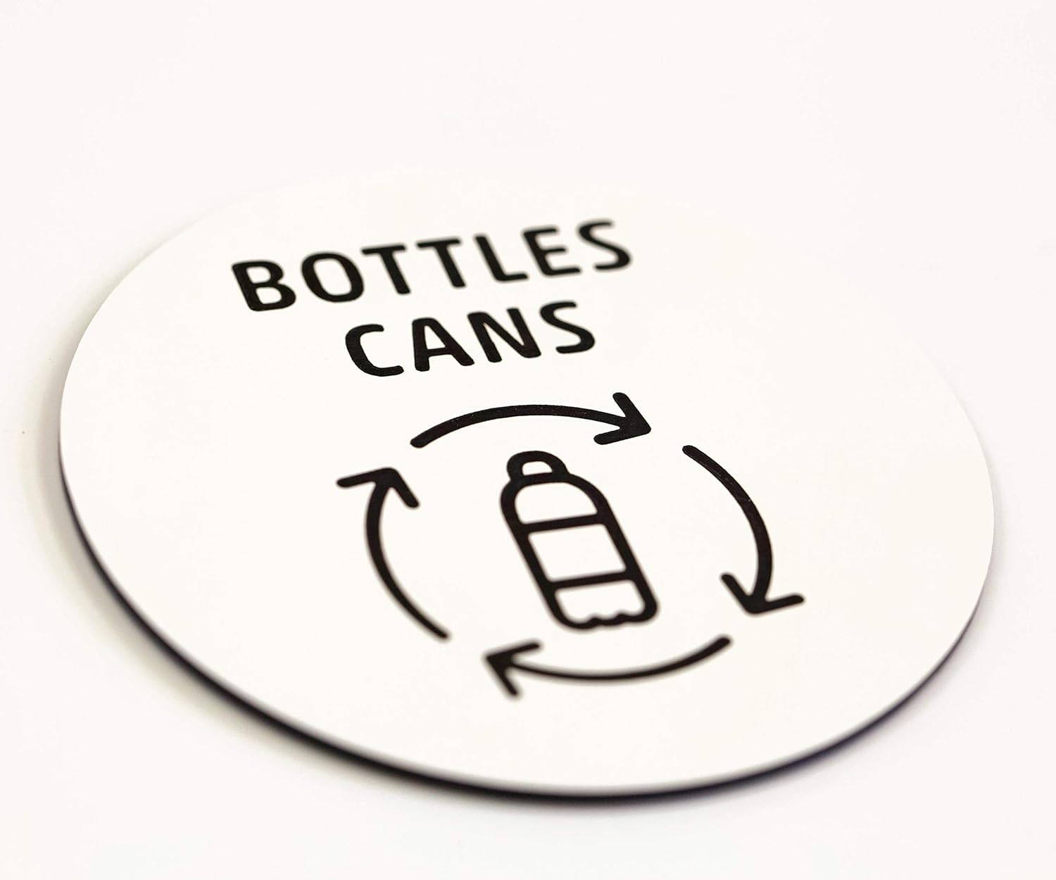 Amazon.com: Bottles & Cans Recycling Sign | Sustainability & Recycle ...