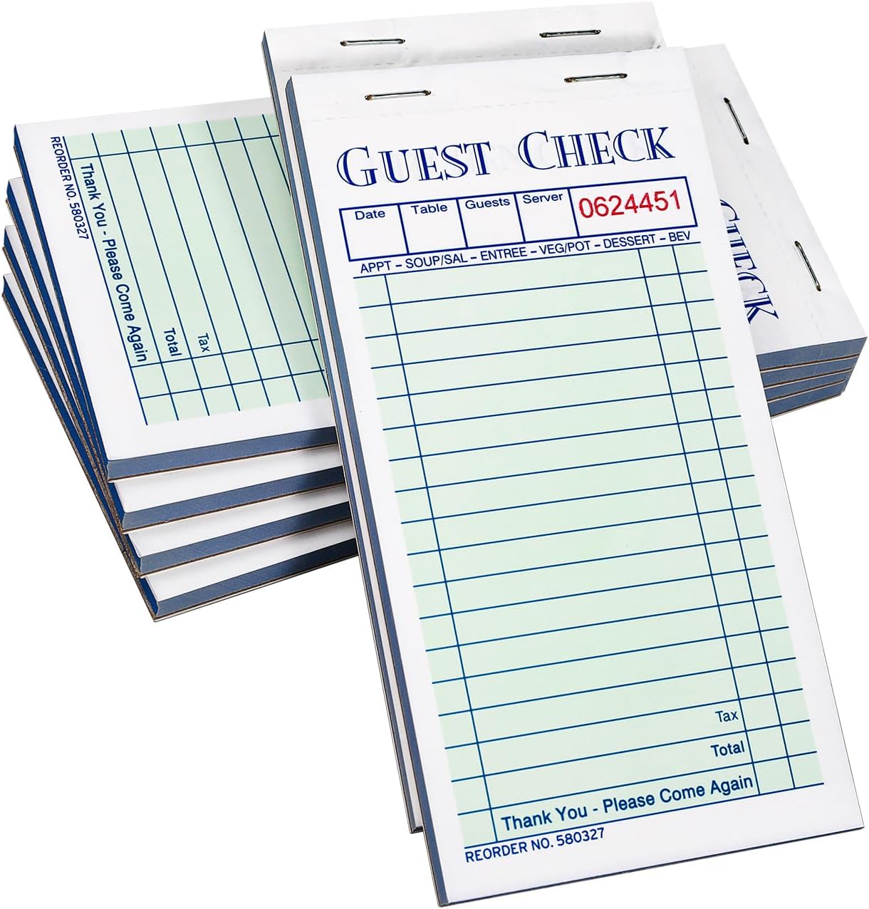 Amazon.com: Guest Checks Server Note Pads 300 Sheets with Carbonless ...