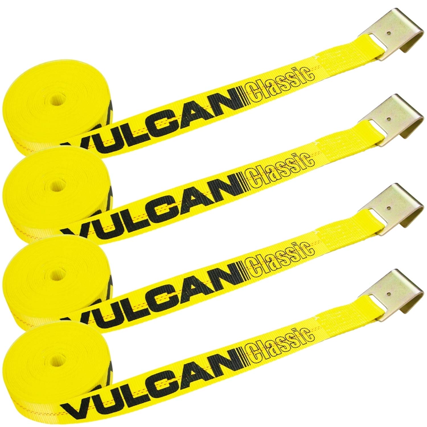 Amazon.com: VULCAN Winch Strap with Flat Hook - 2 Inch x 27 Foot - 4 ...