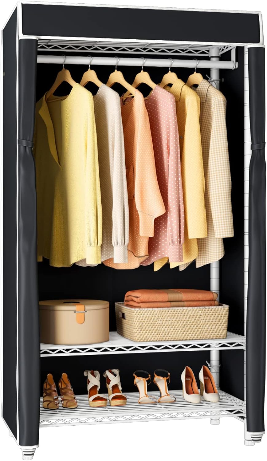 Amazon.com: VIPEK V1C Heavy Duty Garment Racks Free Standing Wardrobe ...