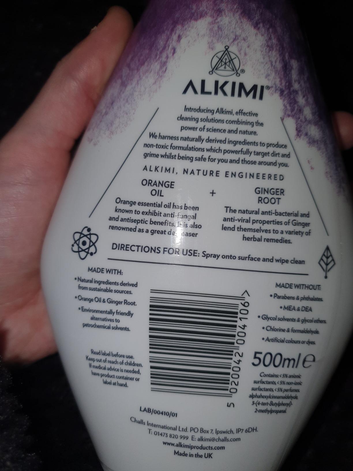 ALKIMI Multi-Purpose Cleaning Spray, 500ml – Nature-Engineered All ...