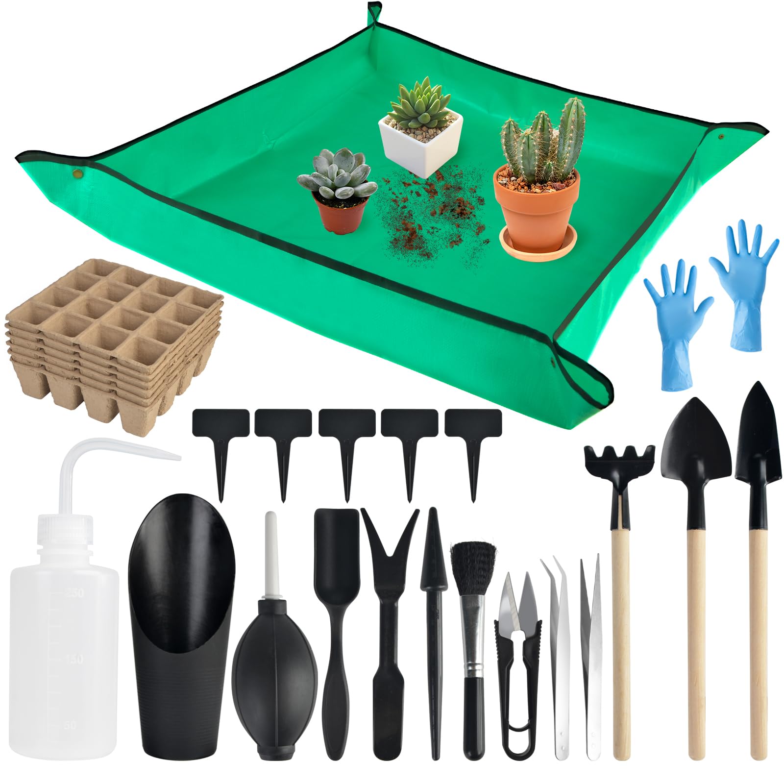 Amazon.com : succulentlovers 26PCS Succulent Tools Set, Indoor ...