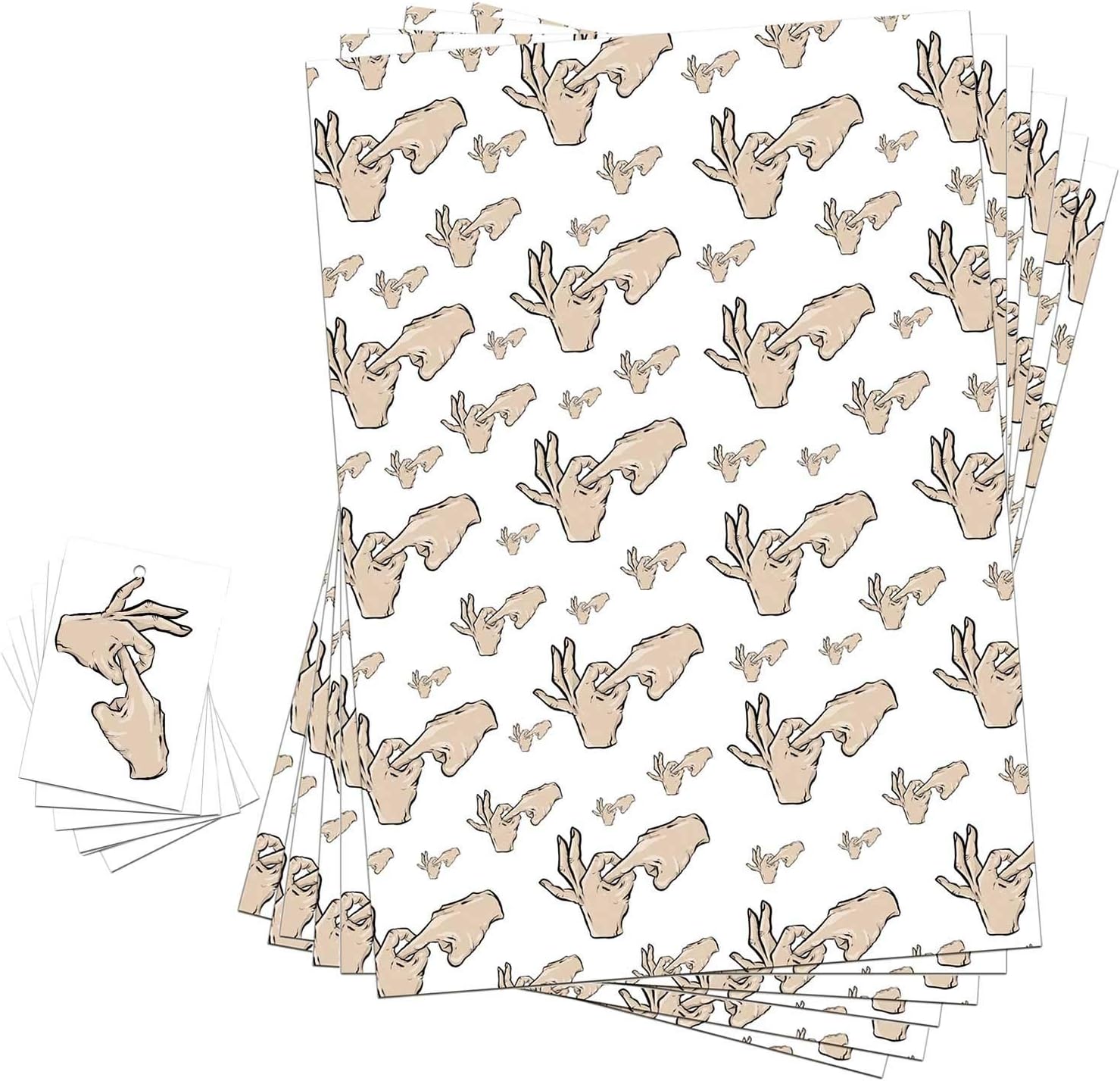 Funny Birthday Gift Wrapping Paper for Men Rude Theme 2 Sheets +2 Gift ...