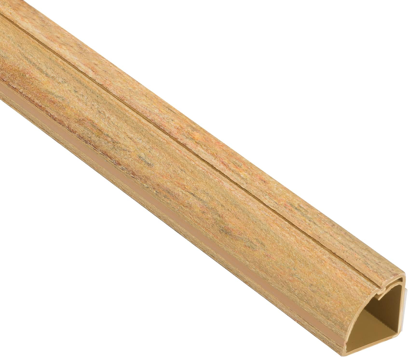 D-Line - Canal de cable redondo de 15.7 pulgadas, con efecto de madera ...