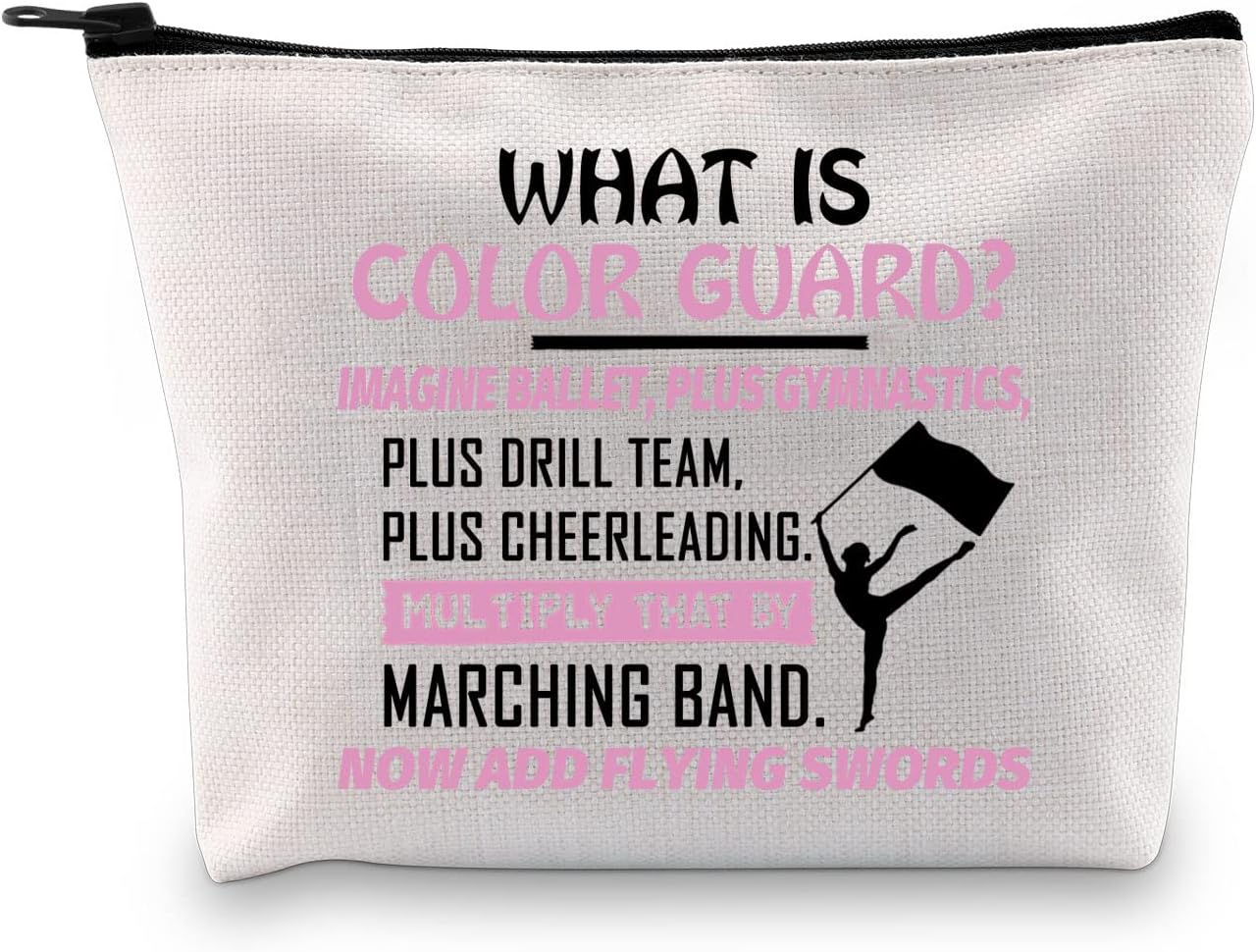 Amazon.com: GJTIM Color Guard Makeup Bag Winter Guard Gift Winter Guard ...