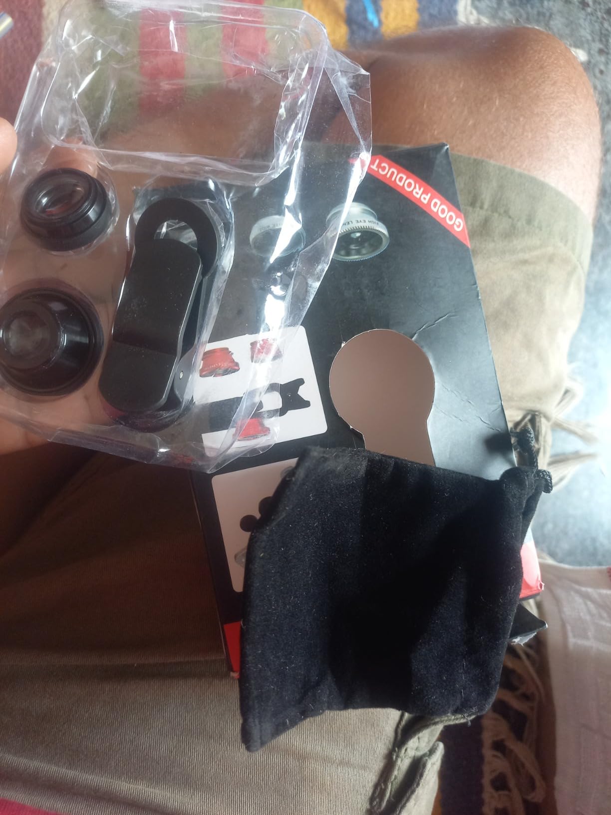 Bitzag 3 in 1 Camera Lens Kit Phone Camera Lens Wide Angle Macro Lens ...